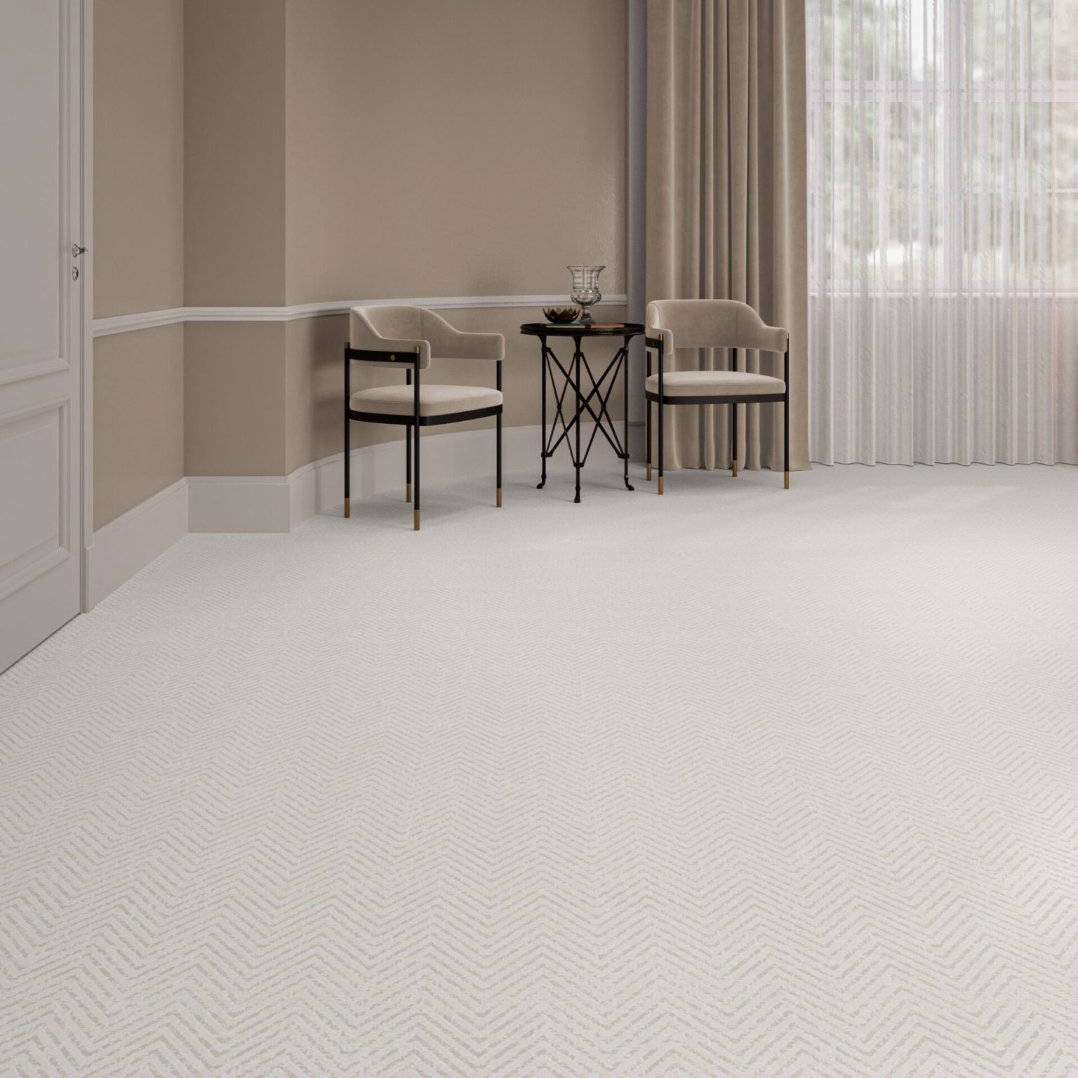 Expression by Kane Carpet | Herringbone Pattern Custom Rug